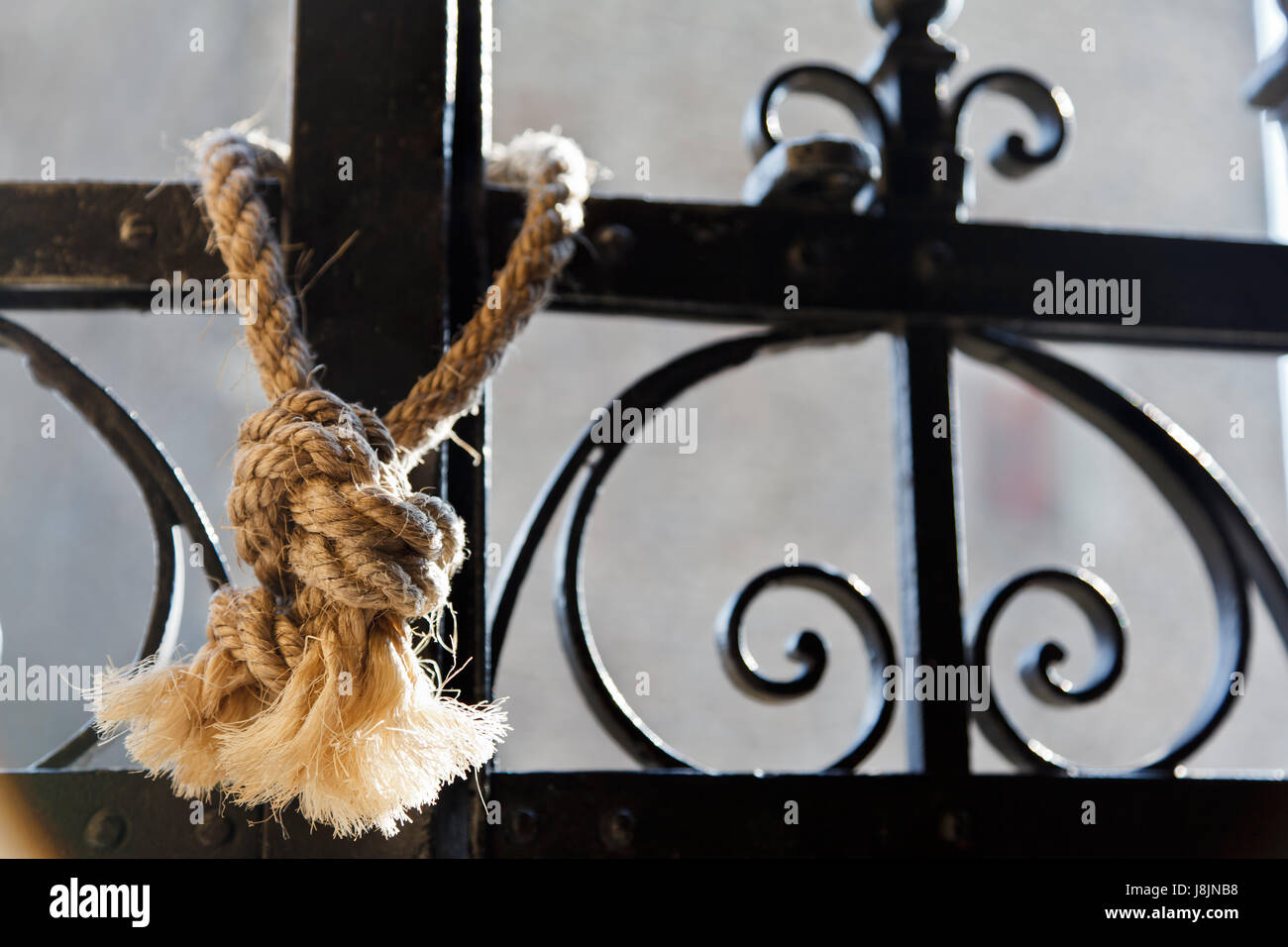 railing with node Stock Photo - Alamy