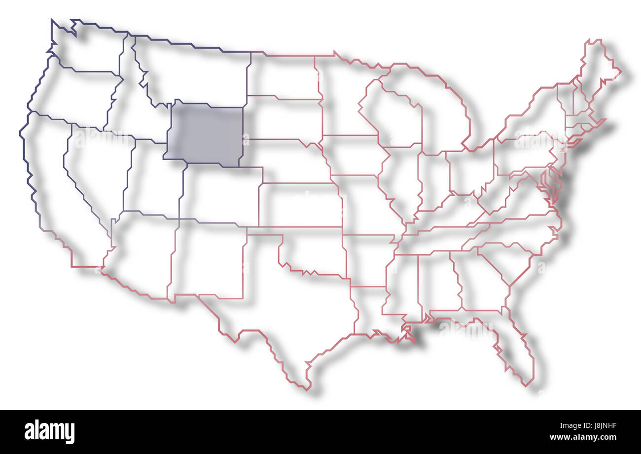 Political map of usa hi-res stock photography and images - Alamy