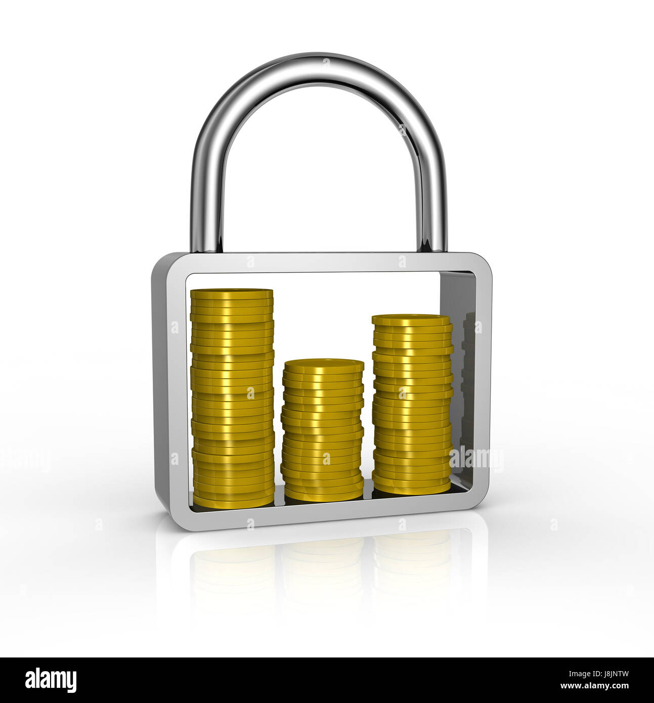 lock, bank, lending institution, isolated, model, design, project ...