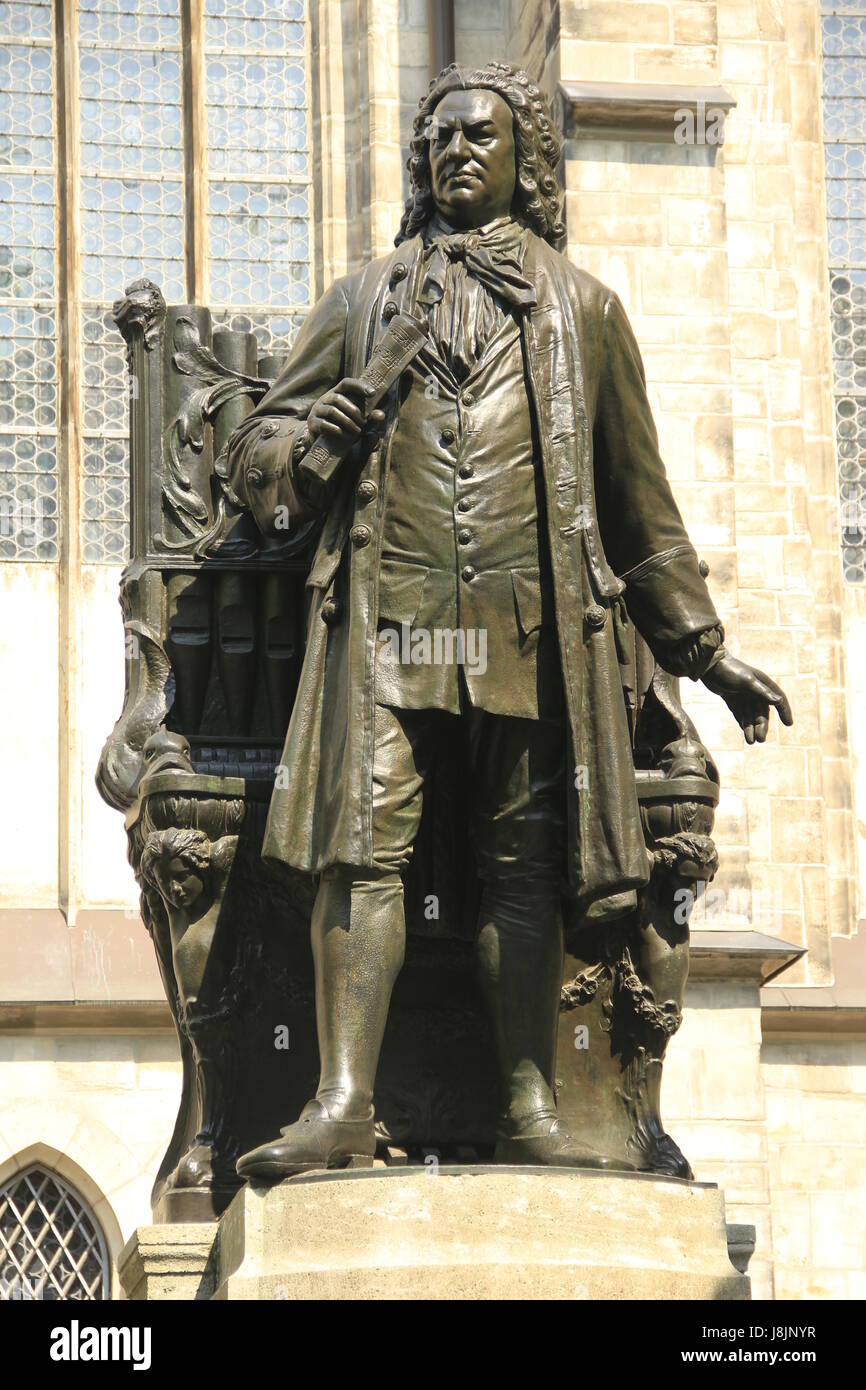 bach monument in leipzig Stock Photo - Alamy
