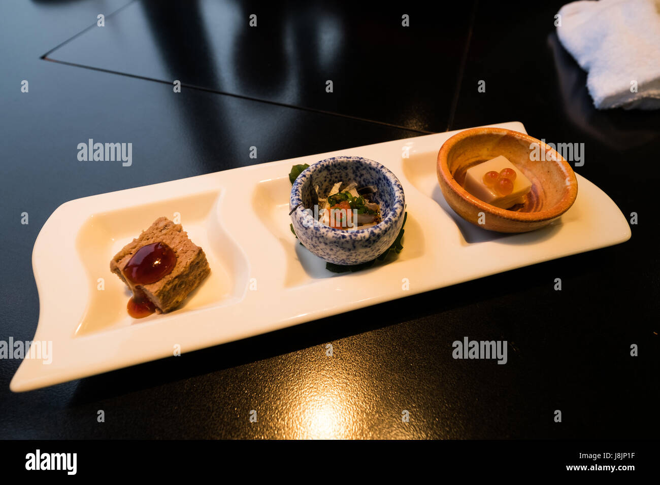 Japanese appetizer platter Stock Photo - Alamy