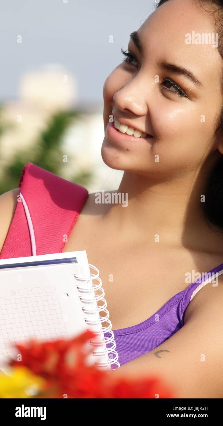 Pretty Girl Student Stock Photo - Alamy