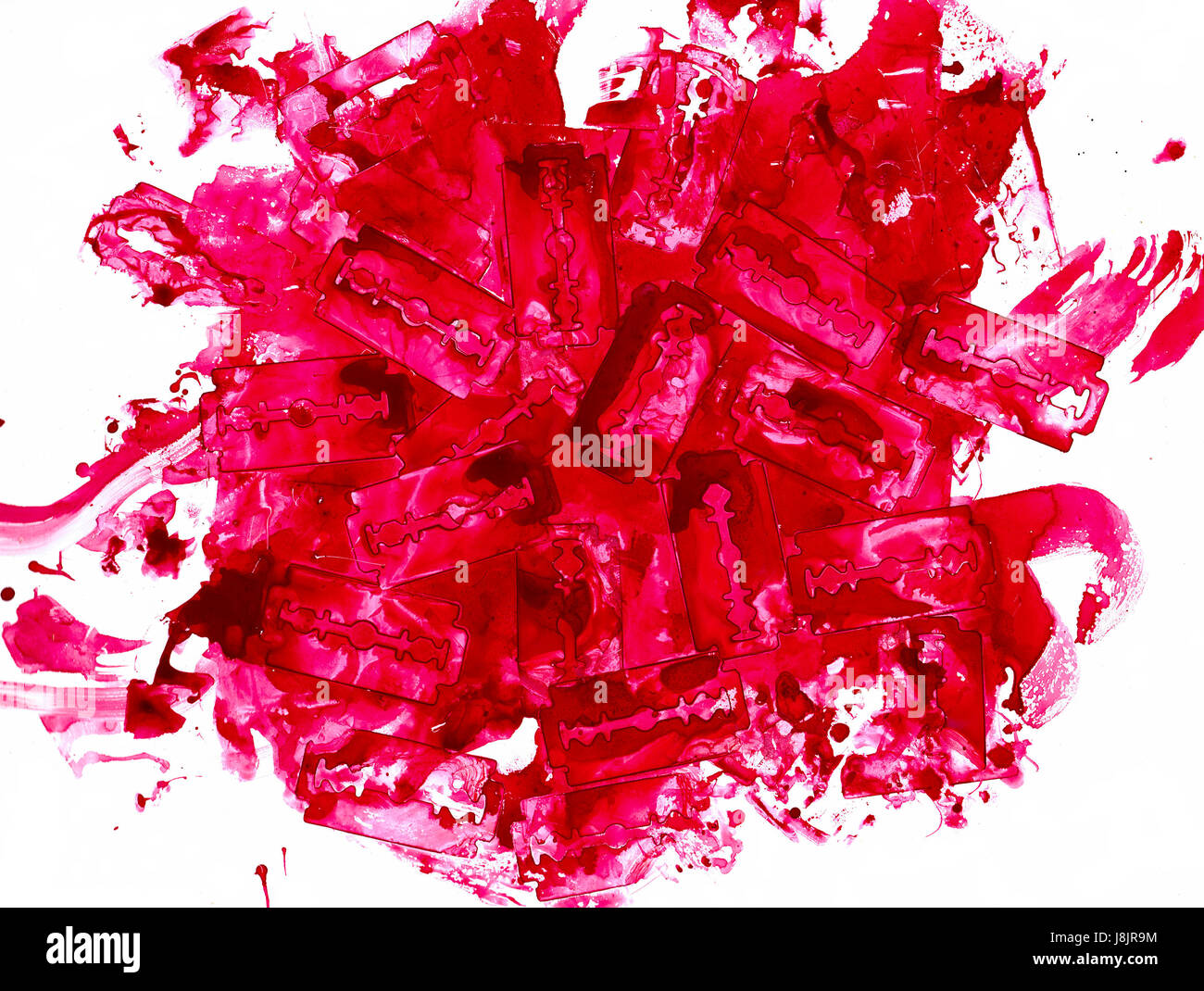 bizarre, blood, freak, macabre, razor, surreal, red, murder, anomalous ...