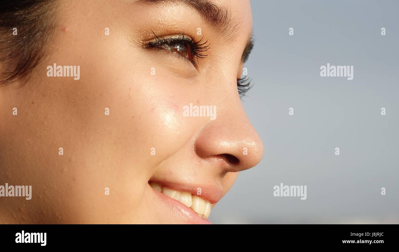 Pretty Female Face Stock Photo - Alamy