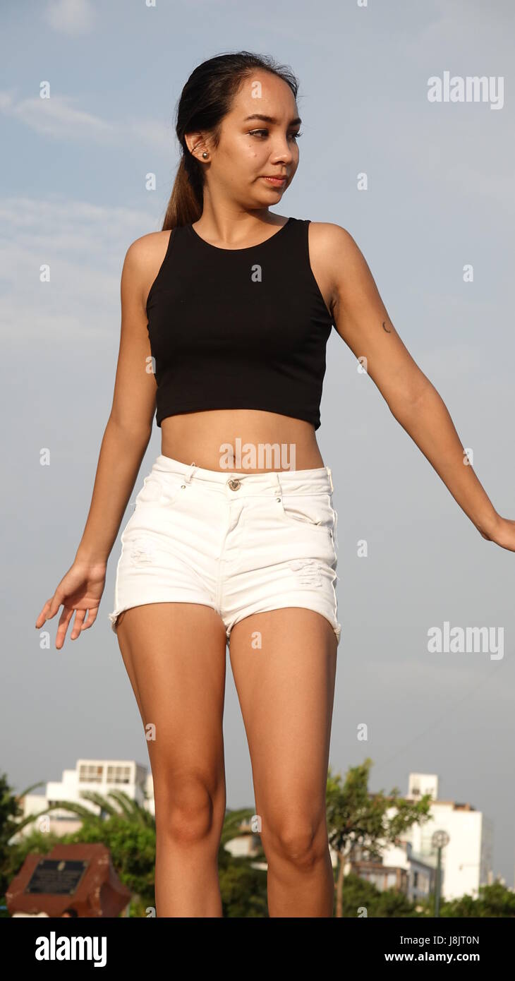 Beautiful Girl Waiting Stock Photo - Alamy