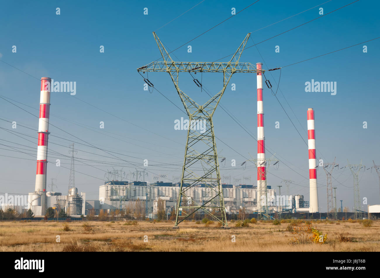 tower, industry, energy, power, electricity, electric power, work ...
