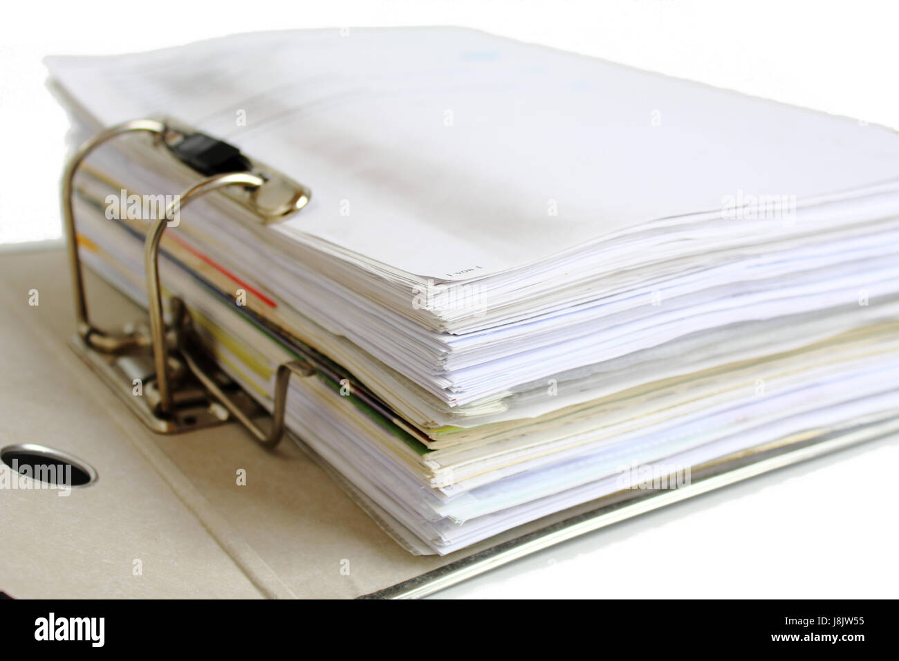 overfilled file folders Stock Photo - Alamy
