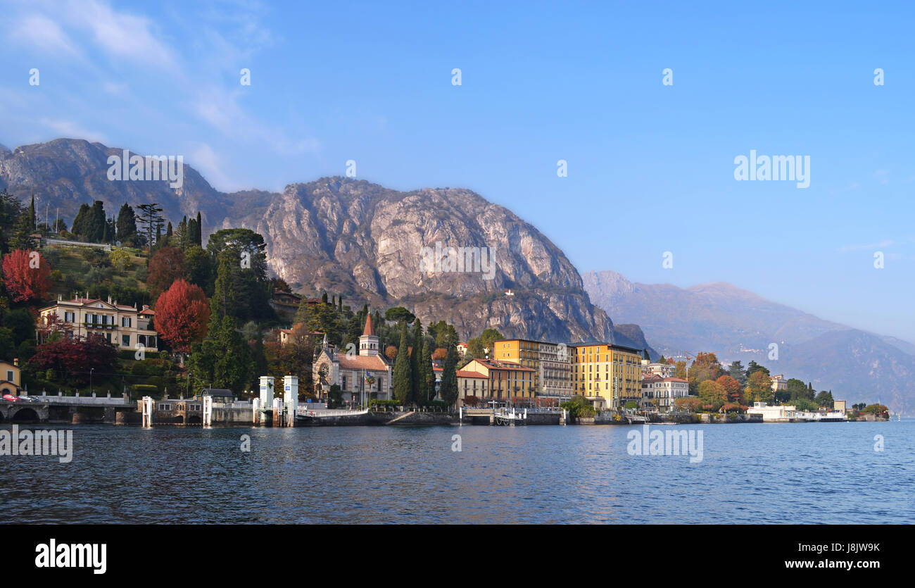 tourist, fresh water, lake, inland water, water, italy, blue, house ...