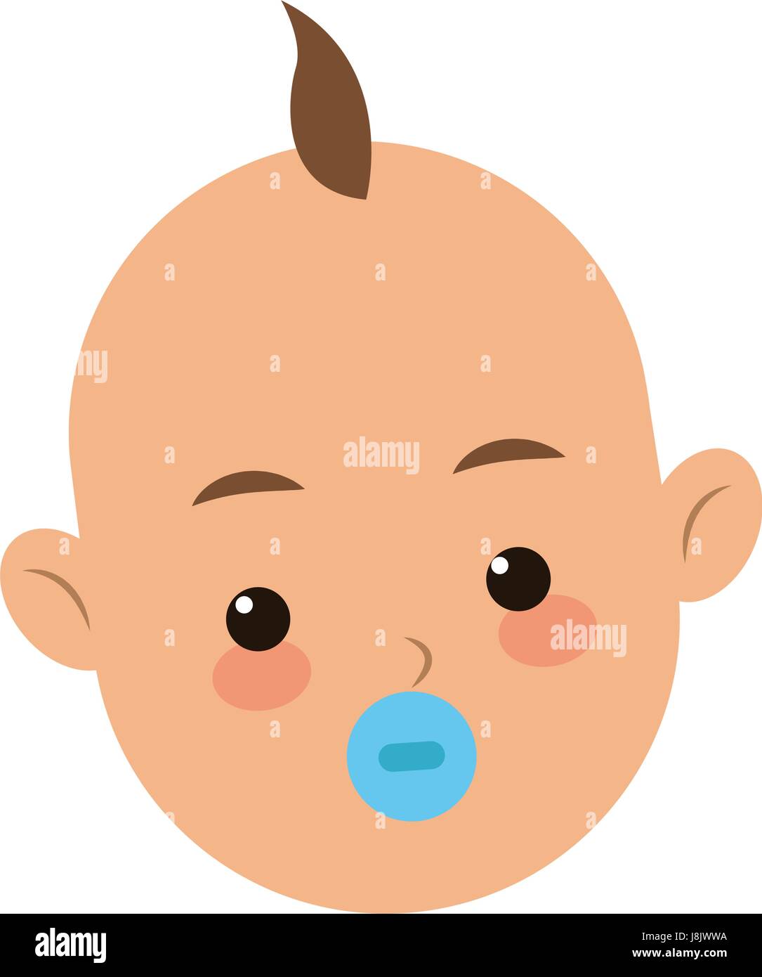 head face baby boy son image Stock Vector Image & Art - Alamy