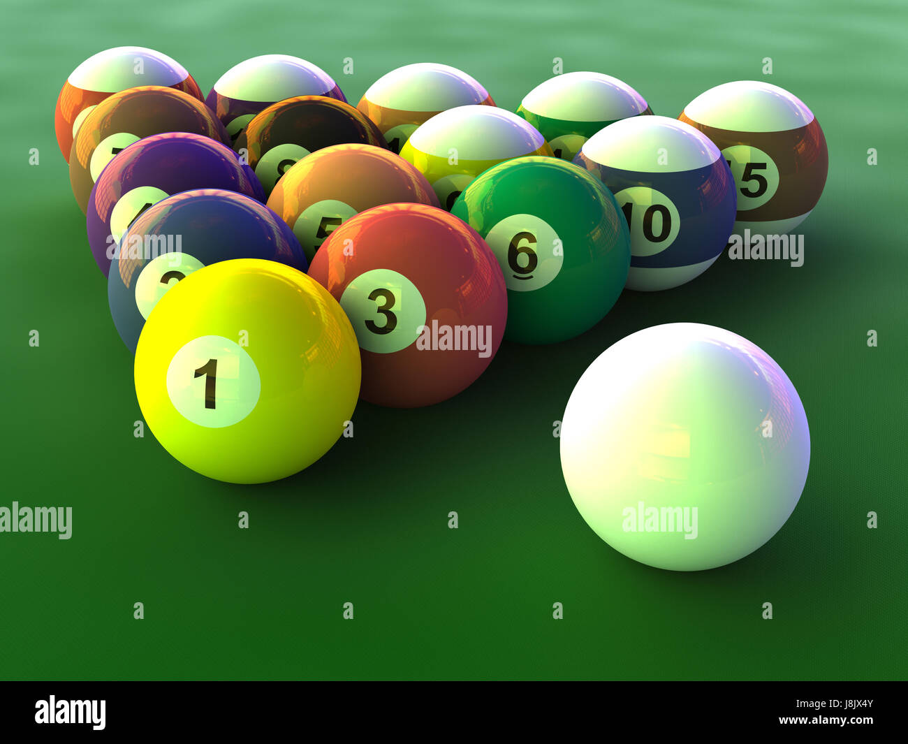 ball, green, billiard, assorted, balls, set, colorful, close, blue ...
