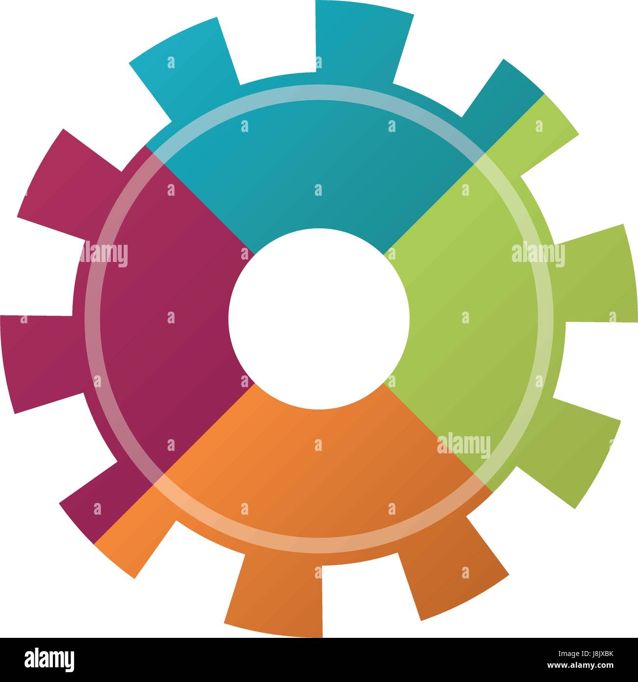 gear teamwork cooperation concept abstract design Stock Vector Image ...