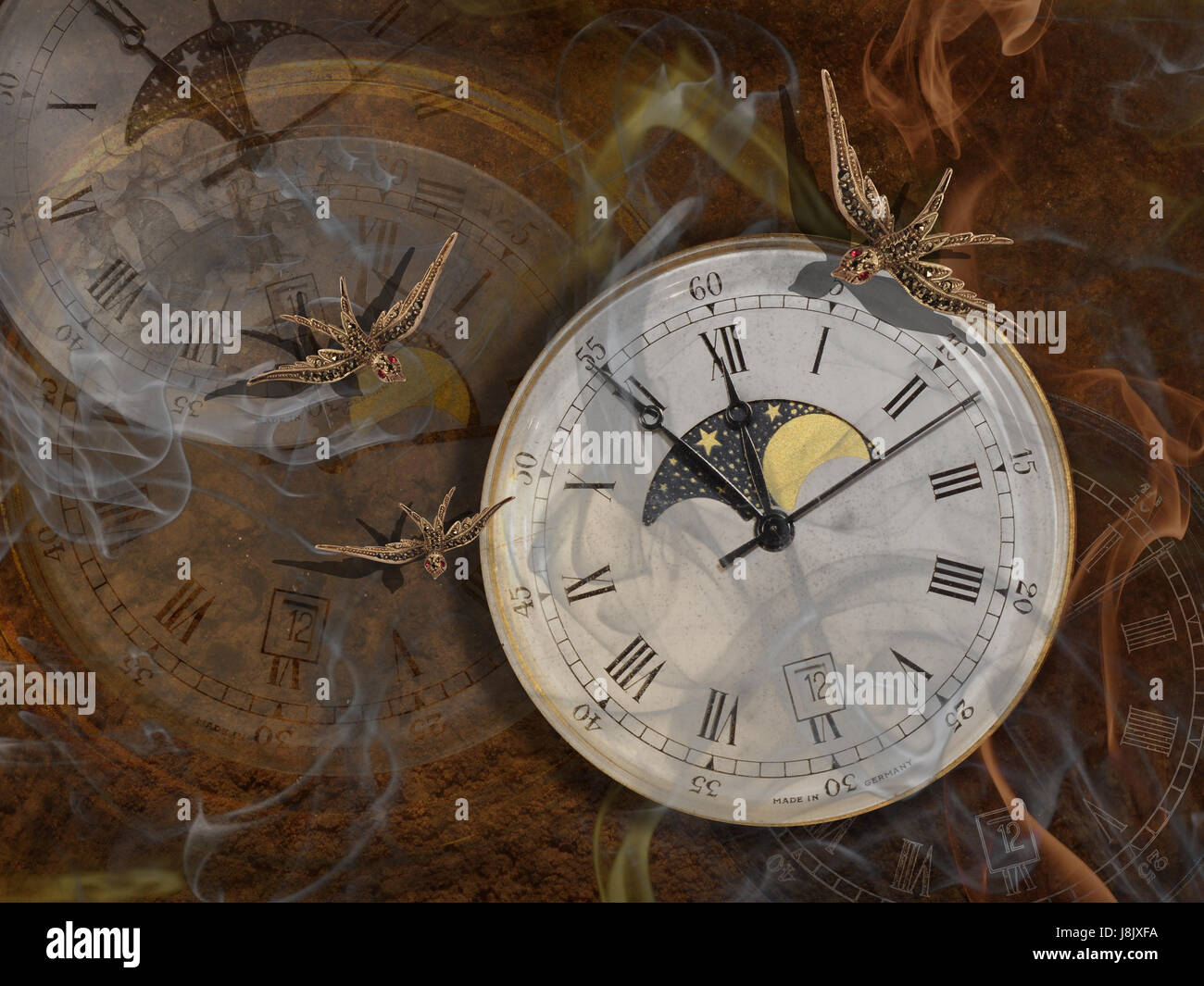 smoke, smoking, smokes, fume, clock, time, minutes, hour, pocket watch ...
