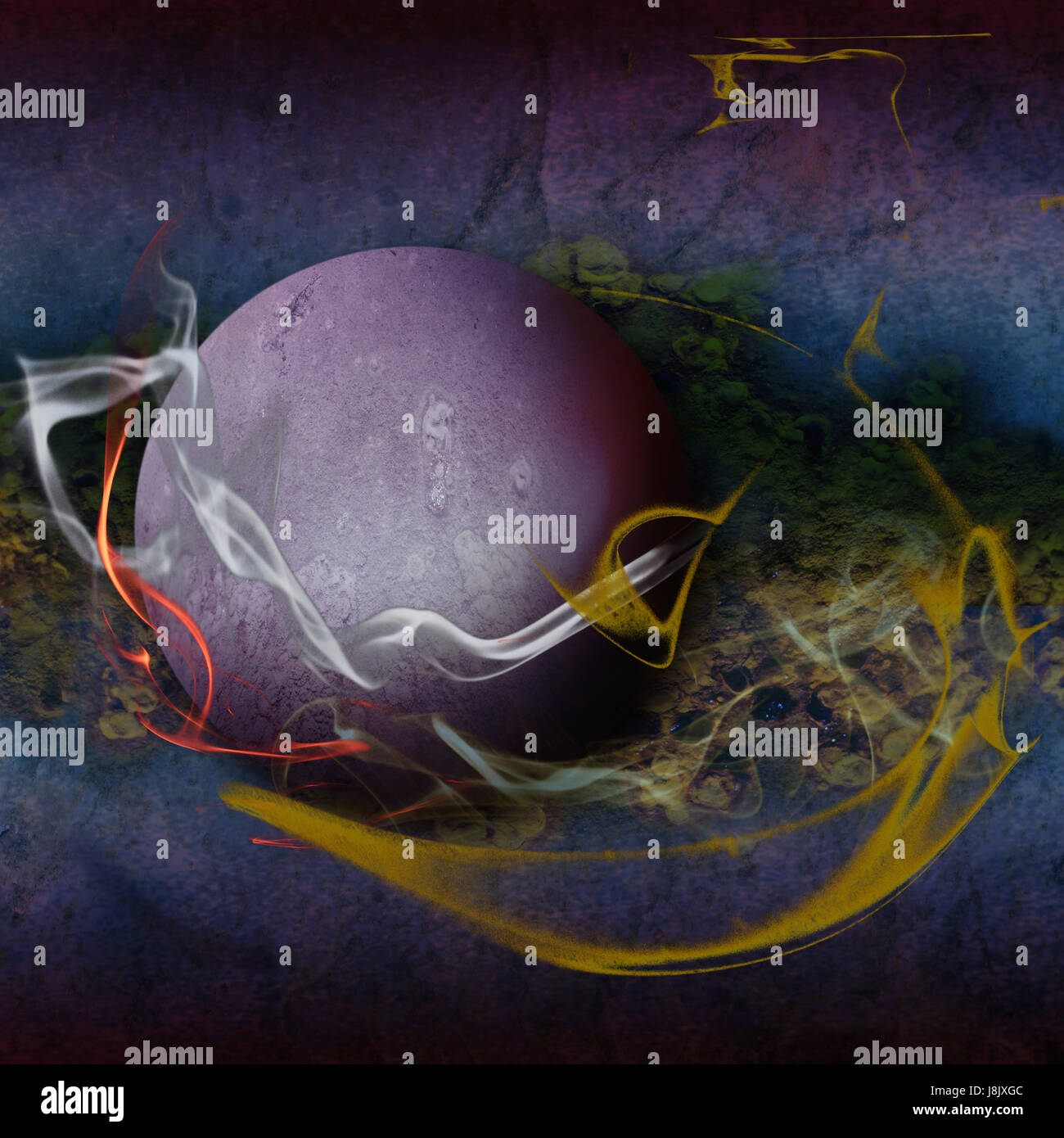 moon, deco, circle, digital, abstract, bowl, smoke, smoking, smokes ...