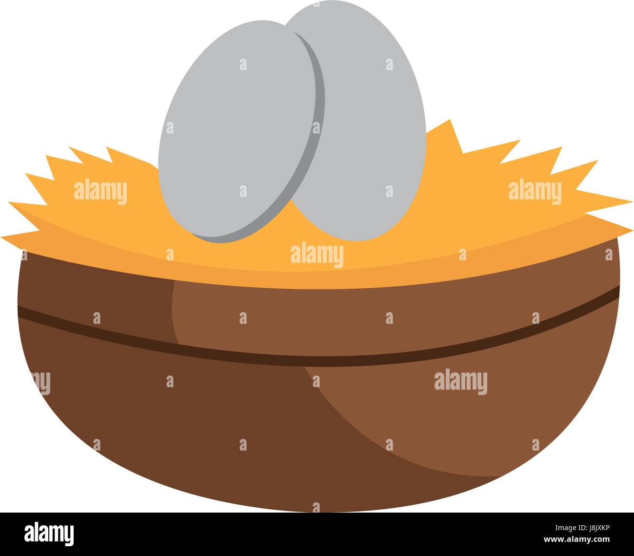 Easter eggs on cup Stock Vector Images - Alamy