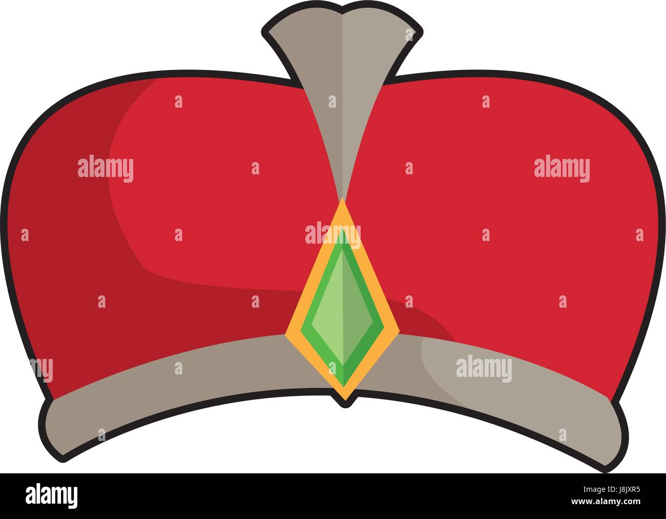 cartoon hat with jewelry king icon Stock Vector Image & Art - Alamy