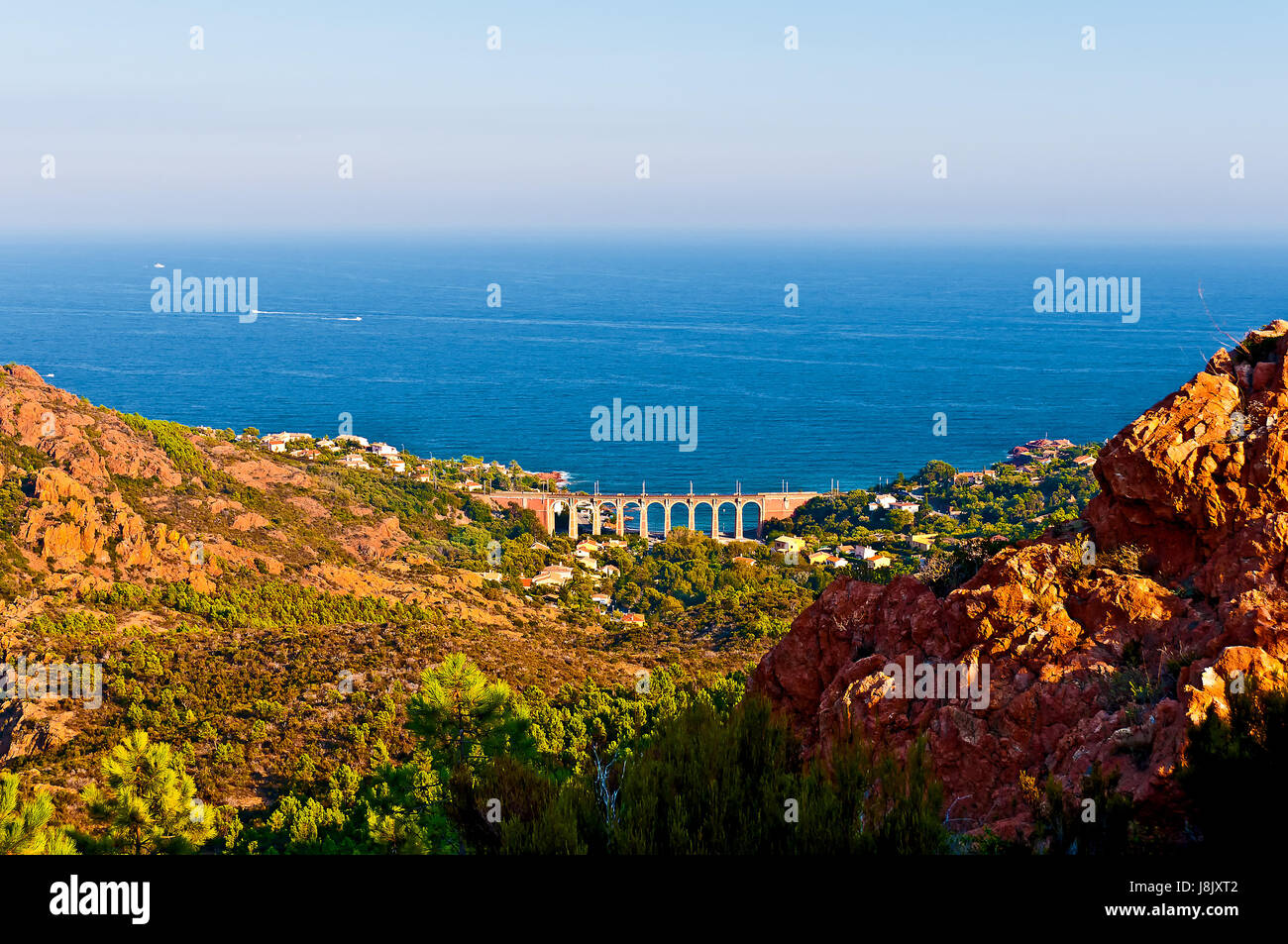 bridge, water, mediterranean, salt water, sea, ocean, rock, firmament ...