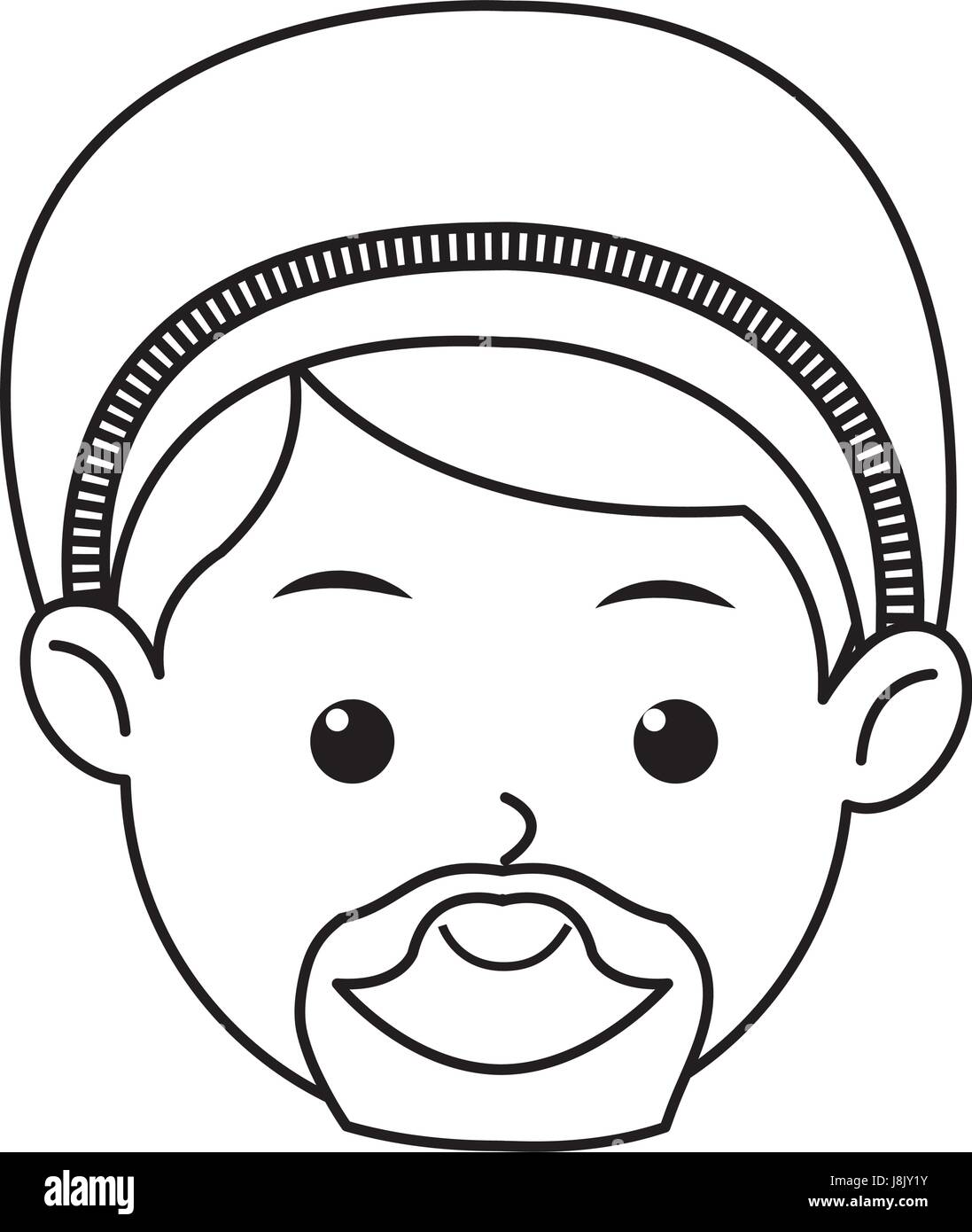 cartoon face joseph manger character line Stock Vector Image & Art - Alamy