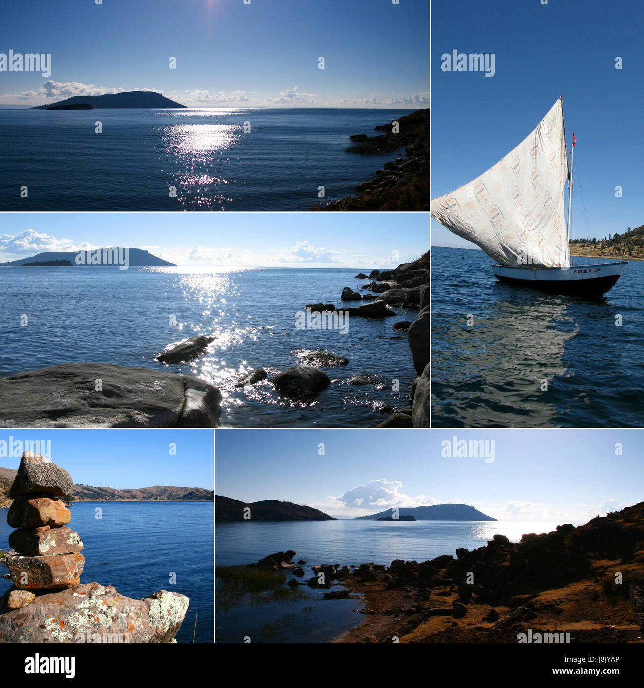 blue, archipelago, calm, boat, boating, clouds, clear, rowing boat ...