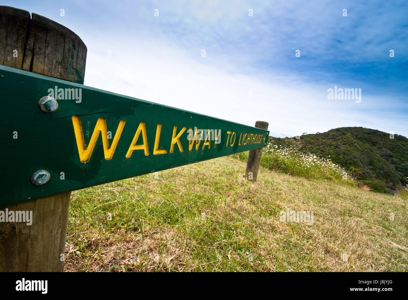 sign, walkway, walk, go, going, walking, board, object, travel, hill ...