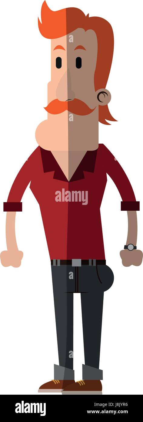 Manly character Stock Vector Images - Alamy