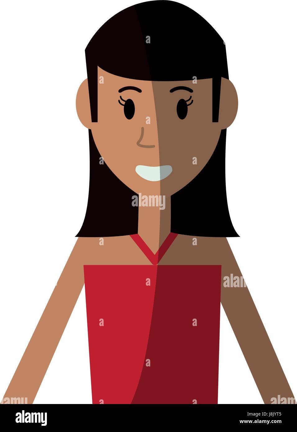 smiling young woman icon image Stock Vector Image & Art - Alamy