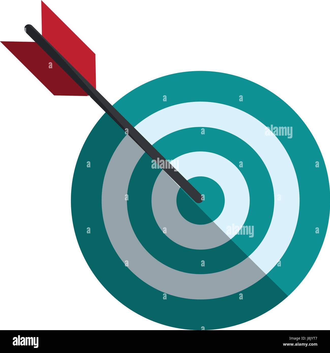 bullseye with dart icon image Stock Vector Image & Art - Alamy