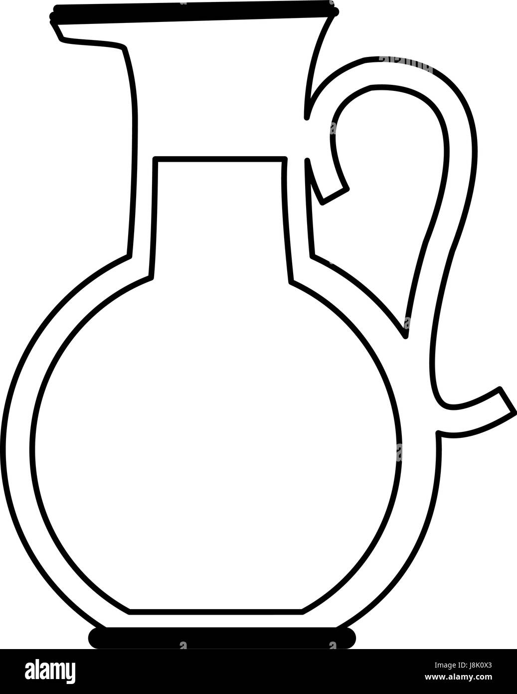 Jug pouring water glass Stock Vector Images - Alamy