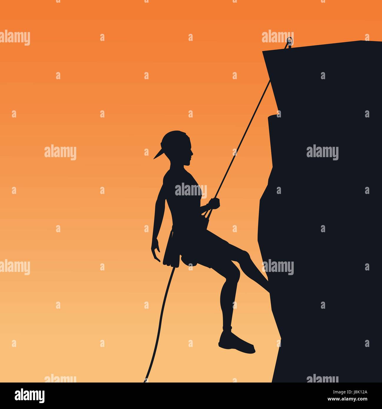 Descent climb Stock Vector Images - Alamy