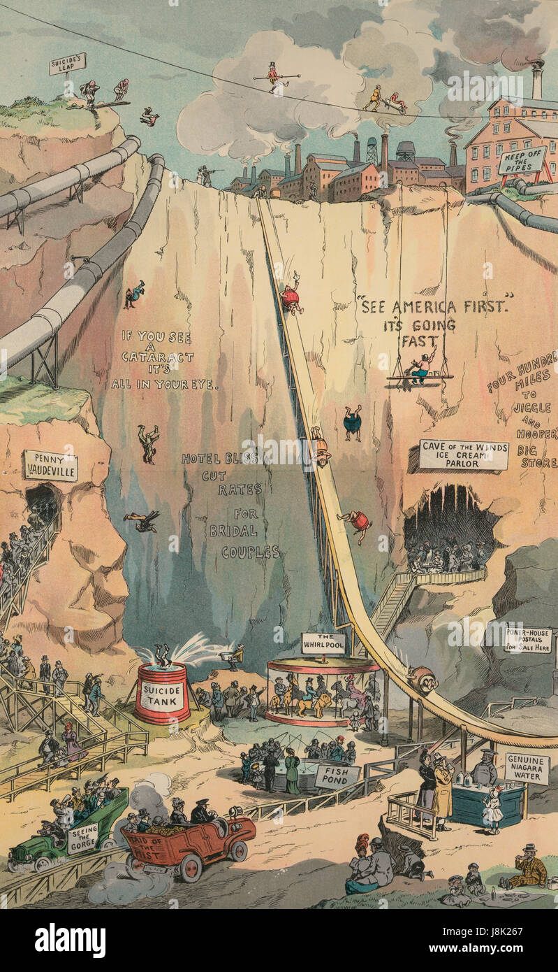 Save Niagara Falls - from this Illustration shows the waterfalls at ...