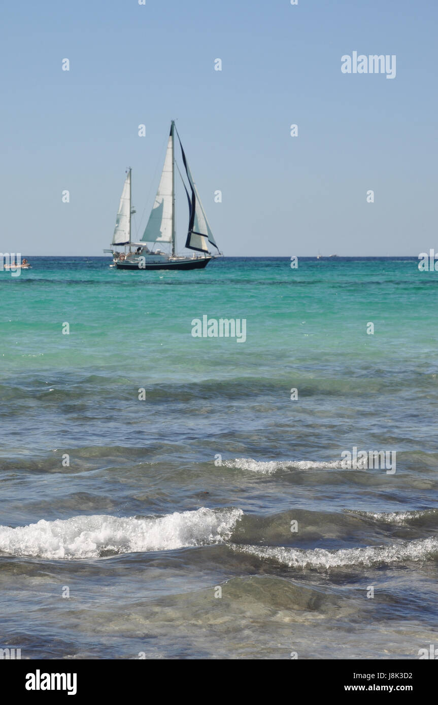 sailboat on the sea Stock Photo - Alamy