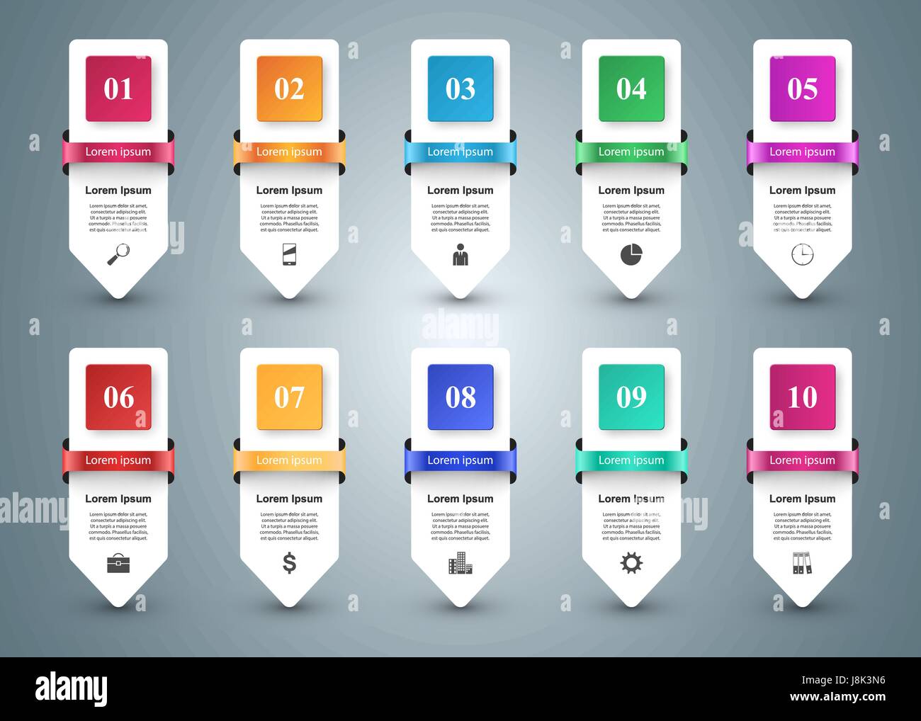 Infographic design. List of 10 items Stock Vector Image & Art - Alamy