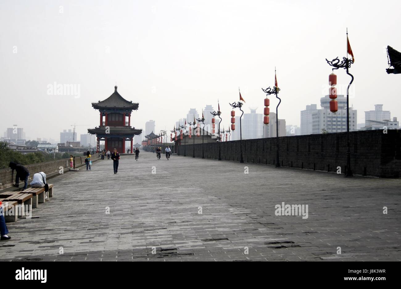 old town of xian,home to the city walls Stock Photo - Alamy