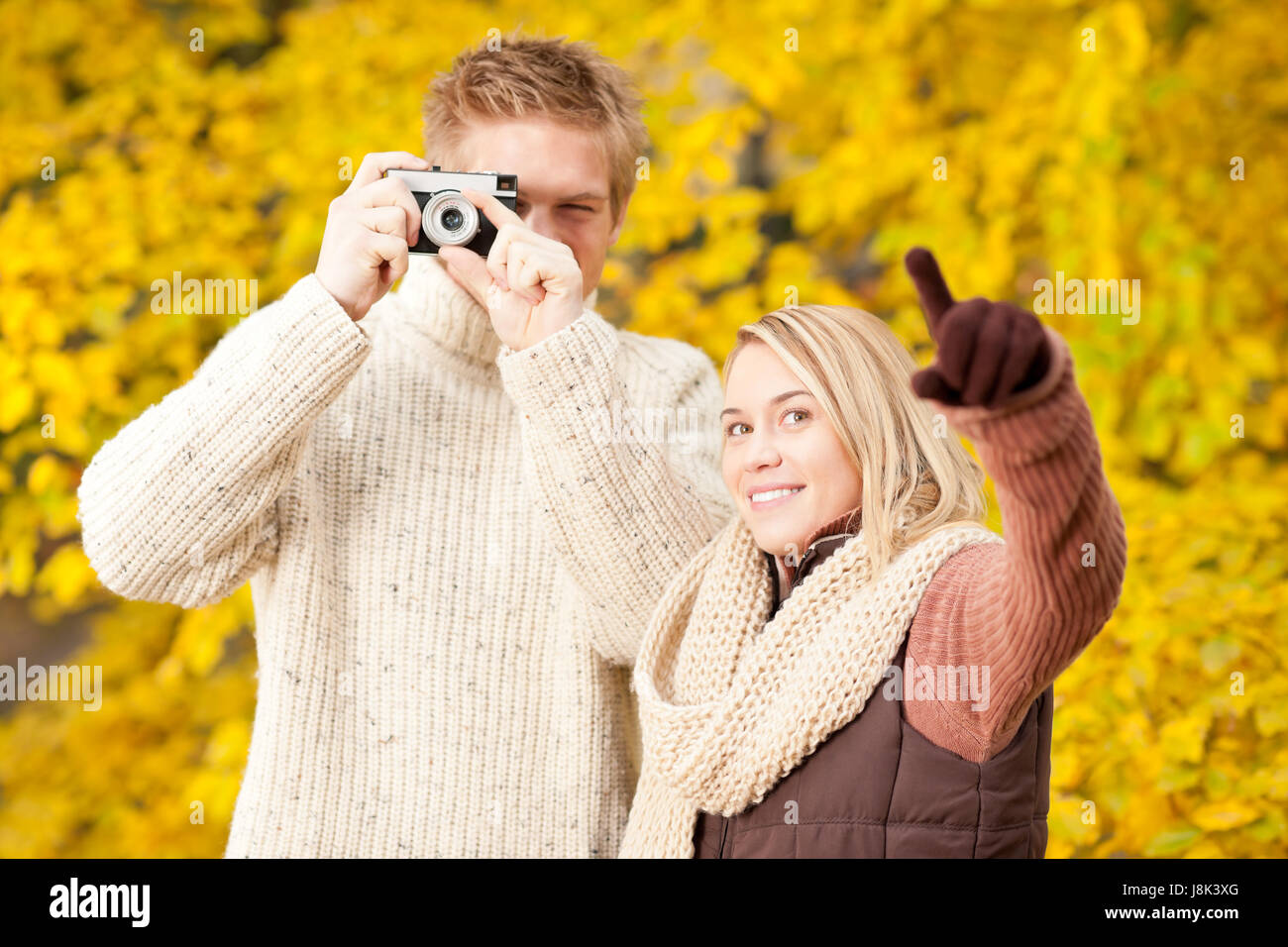 leaf, season, couple, pair, hug, embracement, embracing, nature ...