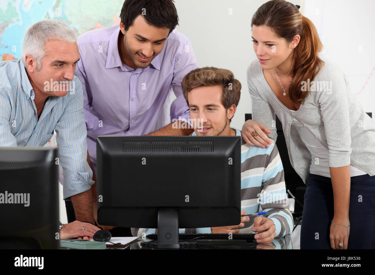 PC, computers, computer, it, class, technology, gathered, lesson, PC ...