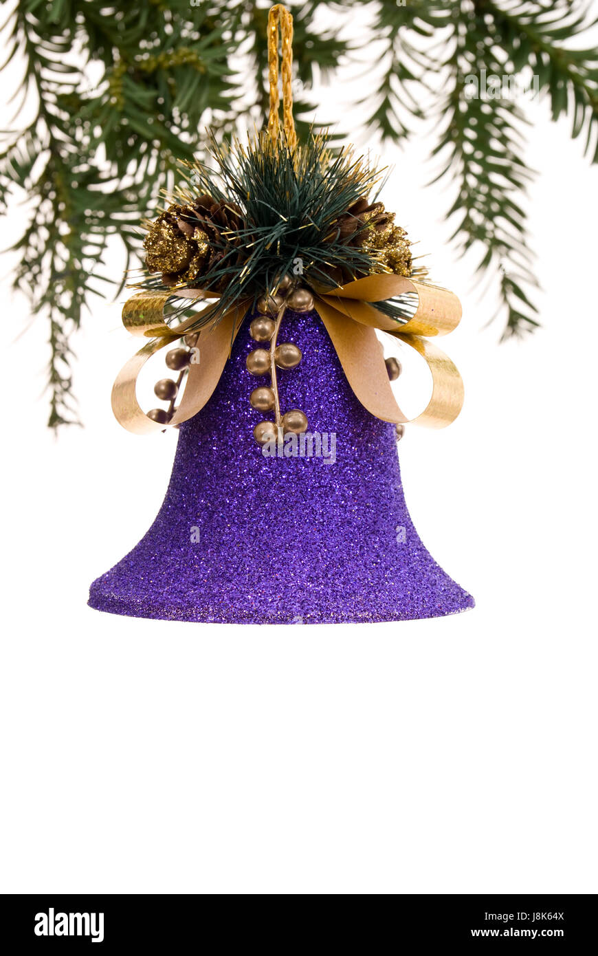 branch, bell, decoration, christmas tree, yule, christmas eve ...