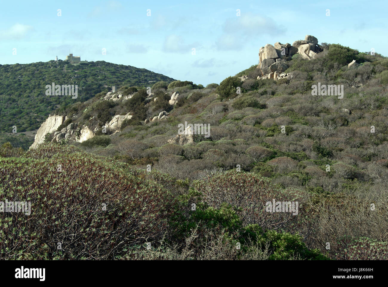 rock, weather station, mountain, sardinia, lighthouse, headland, blue ...