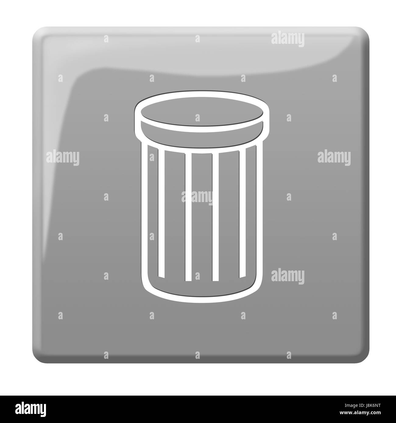 trash can button Stock Photo - Alamy