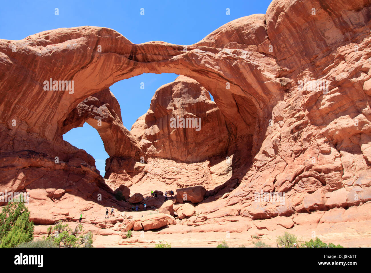 Double Arch, Arches National Park, Moab, UT Stock Photo - Alamy