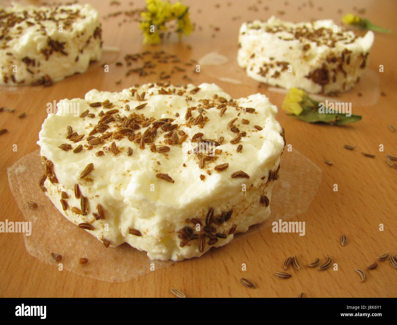 homemade caraway cheese Stock Photo - Alamy