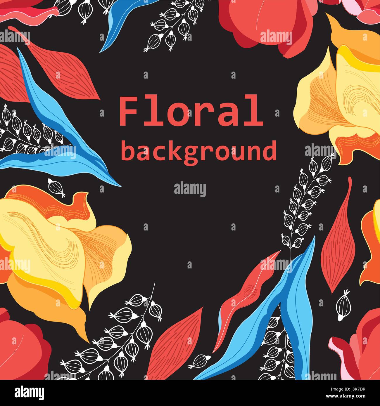 Graphics floral bright vector pattern Stock Vector Image & Art - Alamy