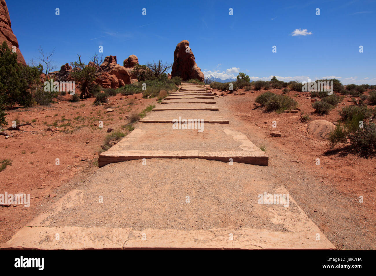 A path through Arches National Park, Moab, Utah Stock Photo - Alamy