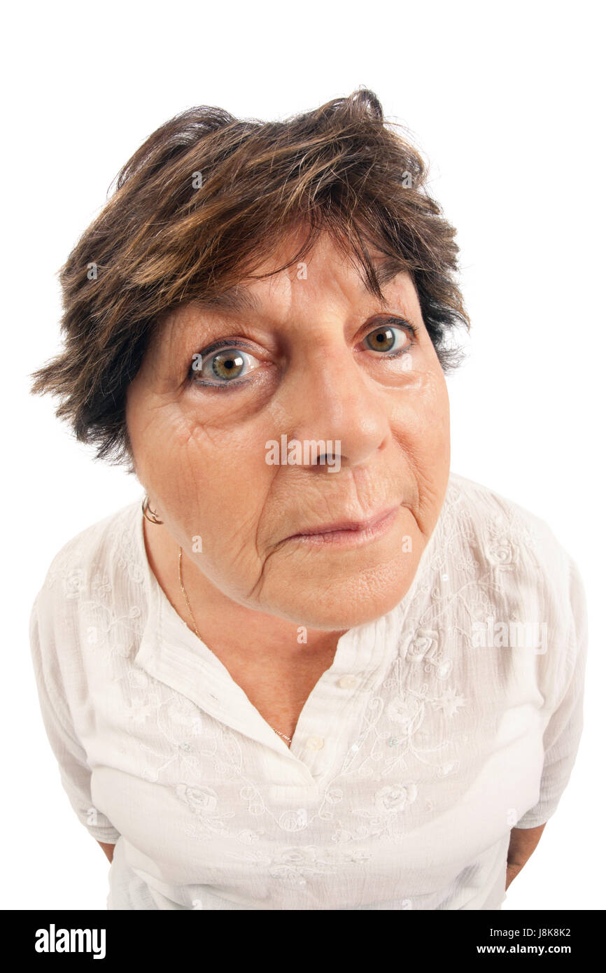isolated, female, face, old, elderly, senior, senior citizen, elderly ...