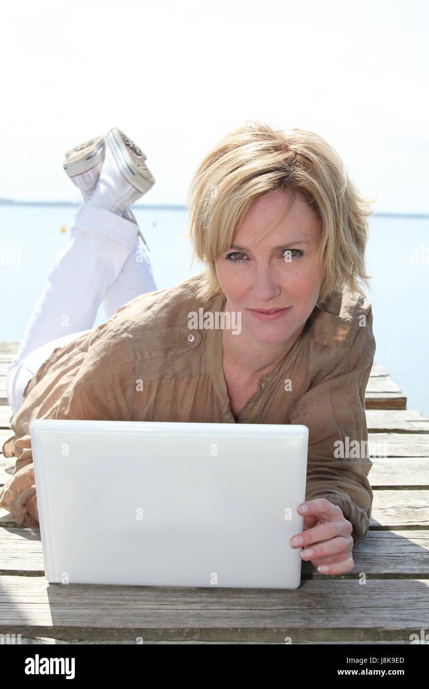 laptop, notebook, computers, computer, summer, summerly, outdoor ...