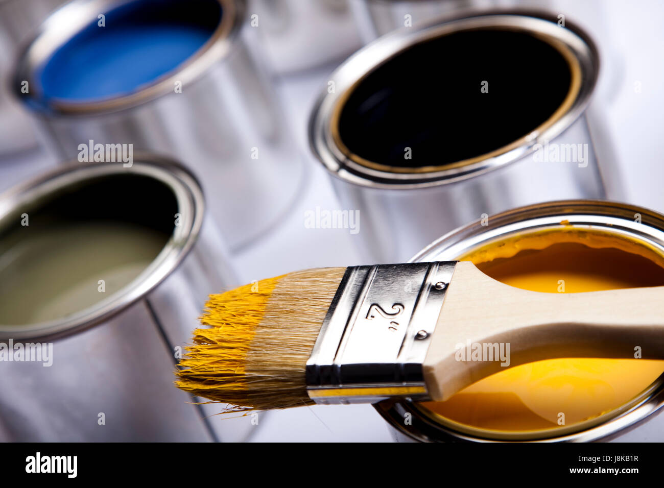 colour, brush, decoration, paint, color, colorful, can, paintbrush ...