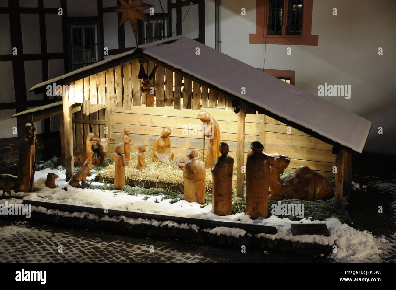 manger, wine cellars, christmas crib, chateau, castle, romantic, advent ...