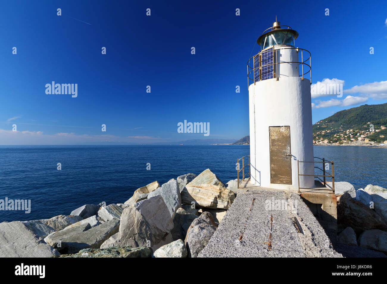 coast, pier, port, salt water, sea, ocean, water, lighthouse, italy ...