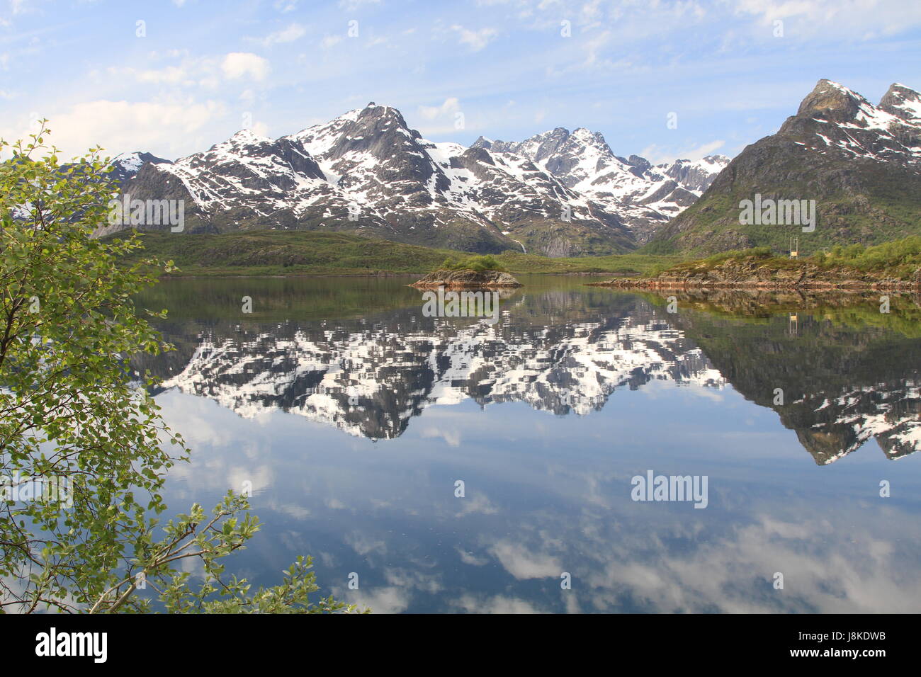 Midnight sun trollfjord norway hi-res stock photography and images - Alamy
