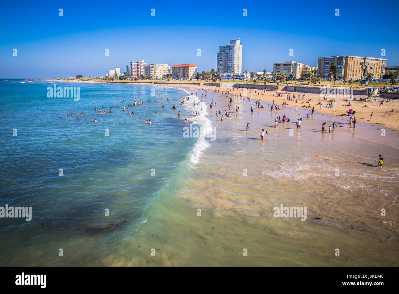 Port Elizabeth, South Africa - 18 JANUARY 2015, Look at the people on ...