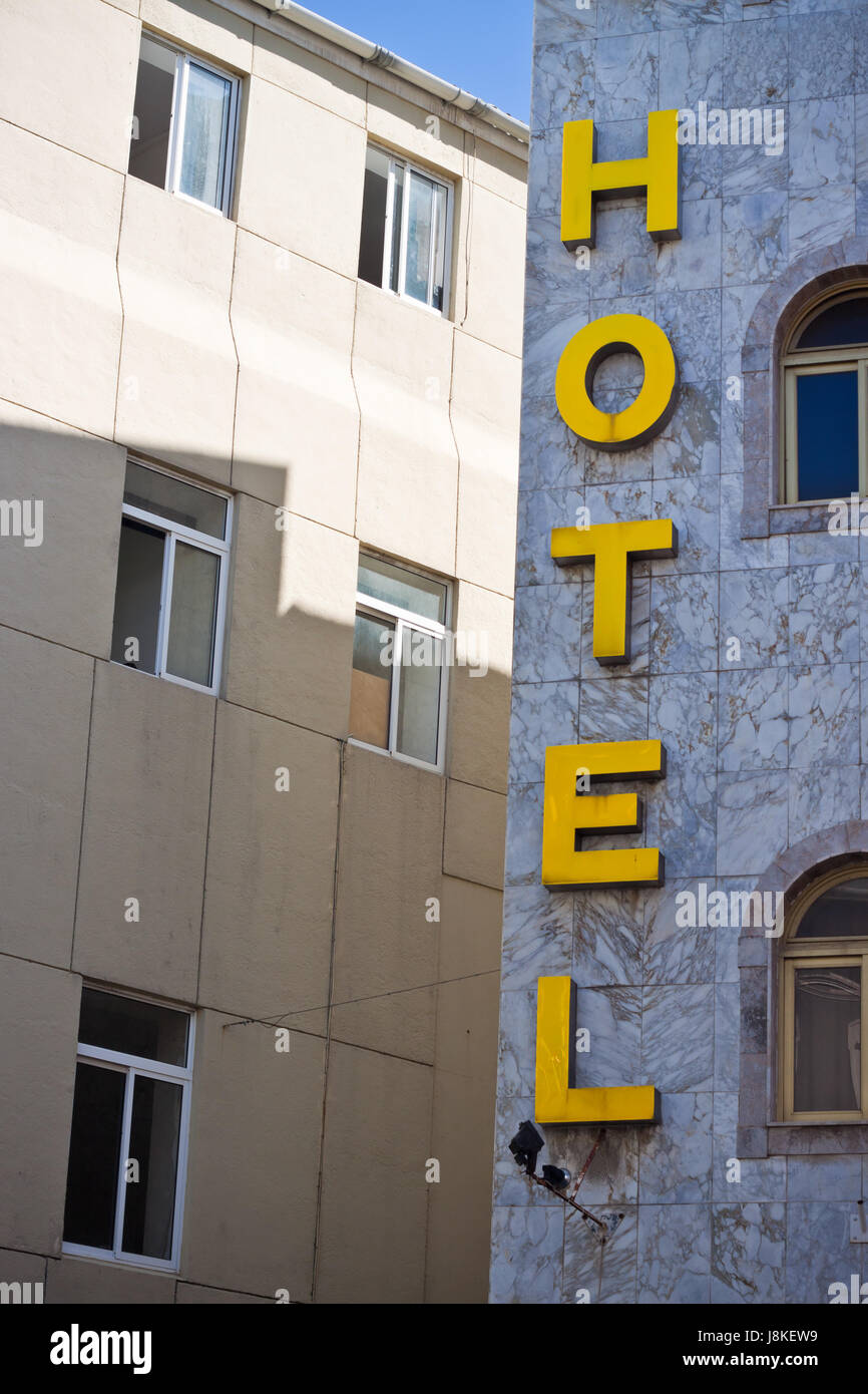 detail, letters, hotel, sign, exterior, accommodation, accomodation ...