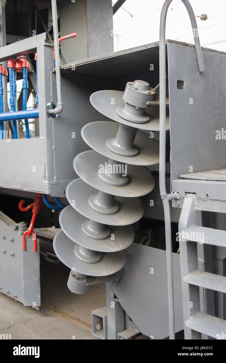 machines and the old train units closeup Stock Photo - Alamy